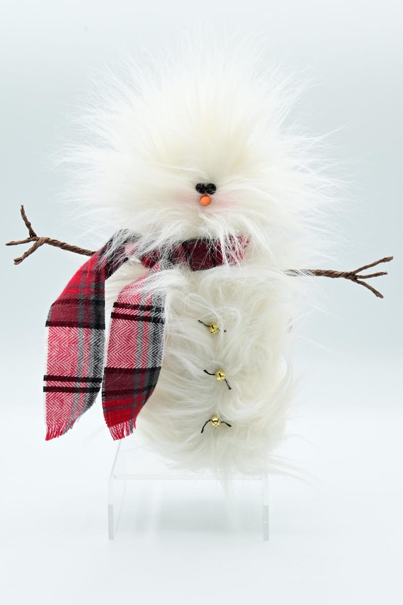 Faux Fur Frazzled Rudolph, Snowman, Bumble or Grinch: Handmade ...