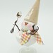 Ice Cream Sundae Snowman Whimsical Snowman OOAK Handmade Snowman ...