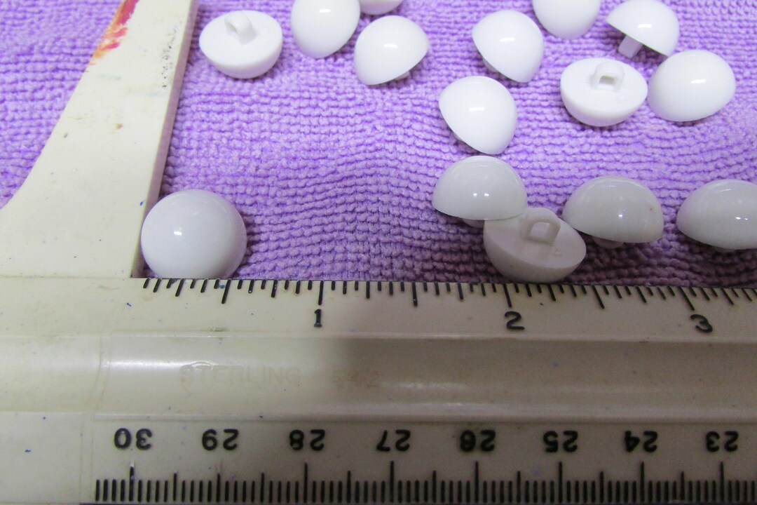 SELLOUT! White Plastic Dome Buttons, Self Shank, 1/2" Diam. 300 Pcs - Etsy