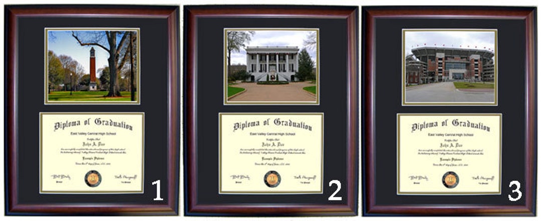 Alabama Diploma Frame, Bama Graduation Gift, Free Shipping - Etsy