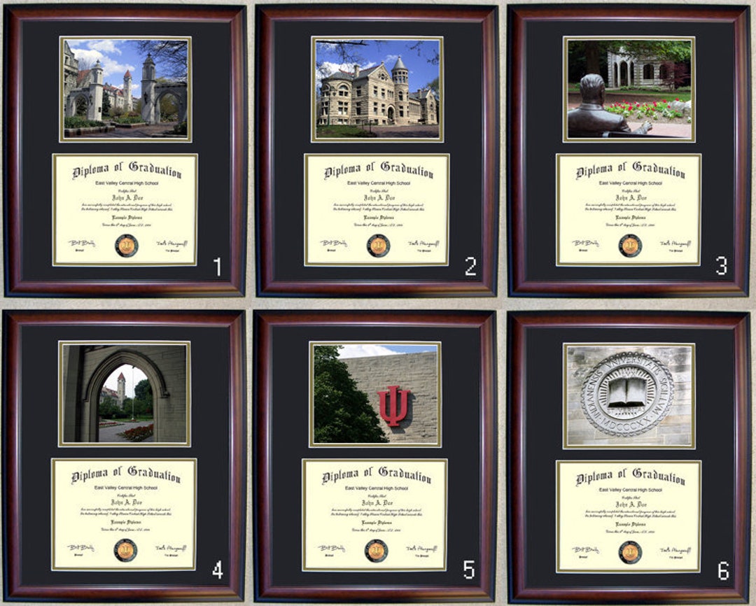 Indiana Diploma Frame, Graduation Gift, Free Shipping - Etsy
