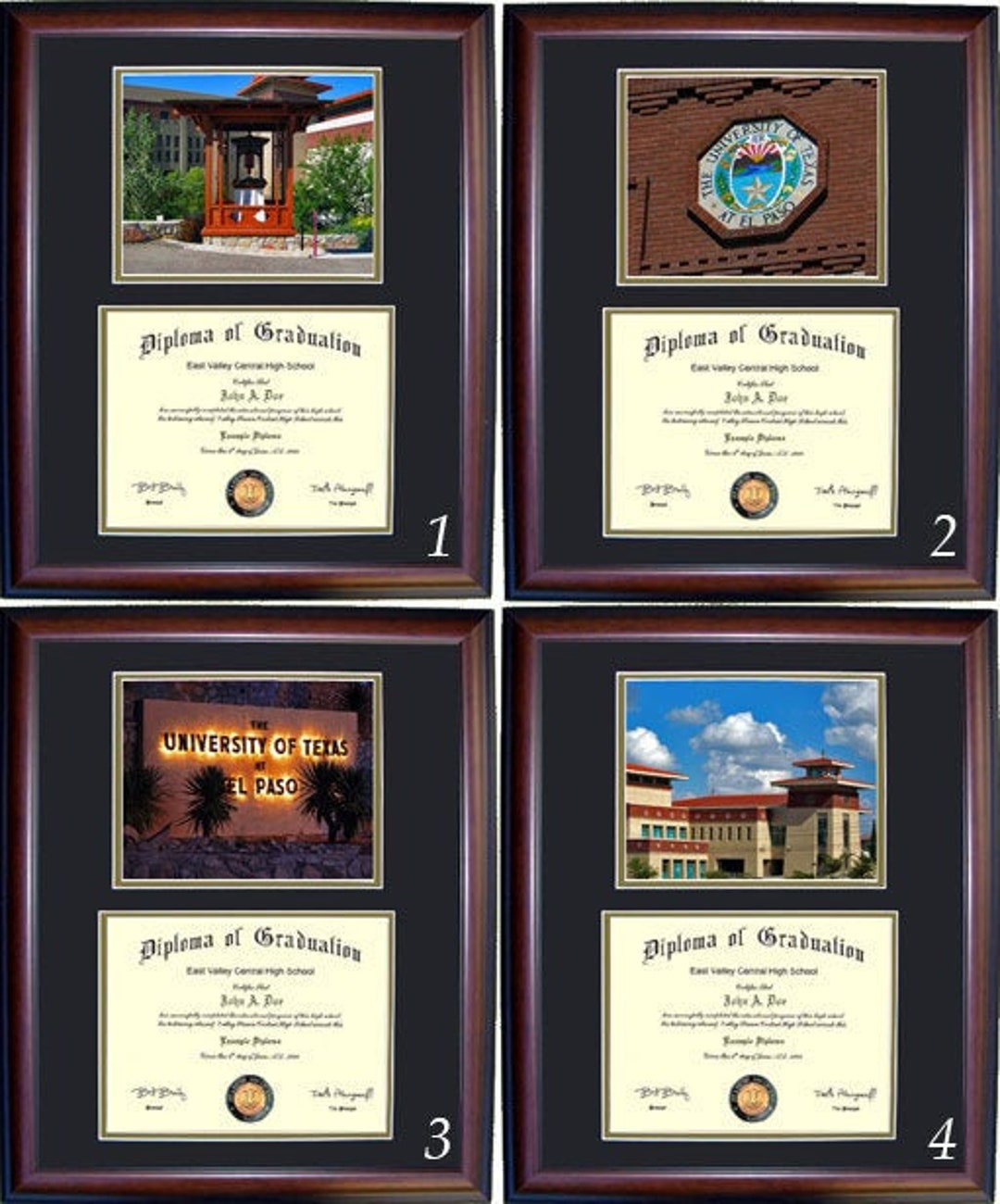 UTEP Diploma Frame, Texas El Paso Graduation Gift, Free Shipping - Etsy