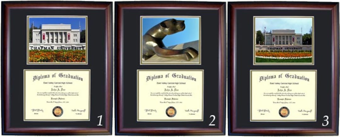 Chapman Diploma Frame, Chapman Graduation Gift, Free Shipping - Etsy
