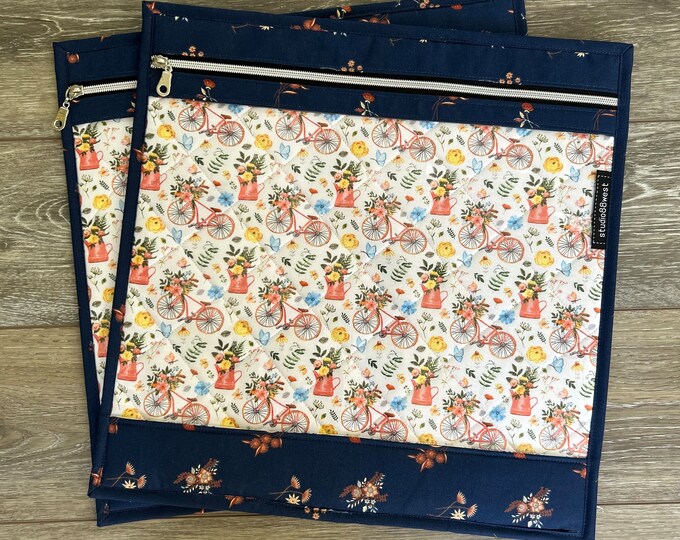 Project Bag Large Project Bag Vinyl Project Bag Craft Bag Travel Bag ...