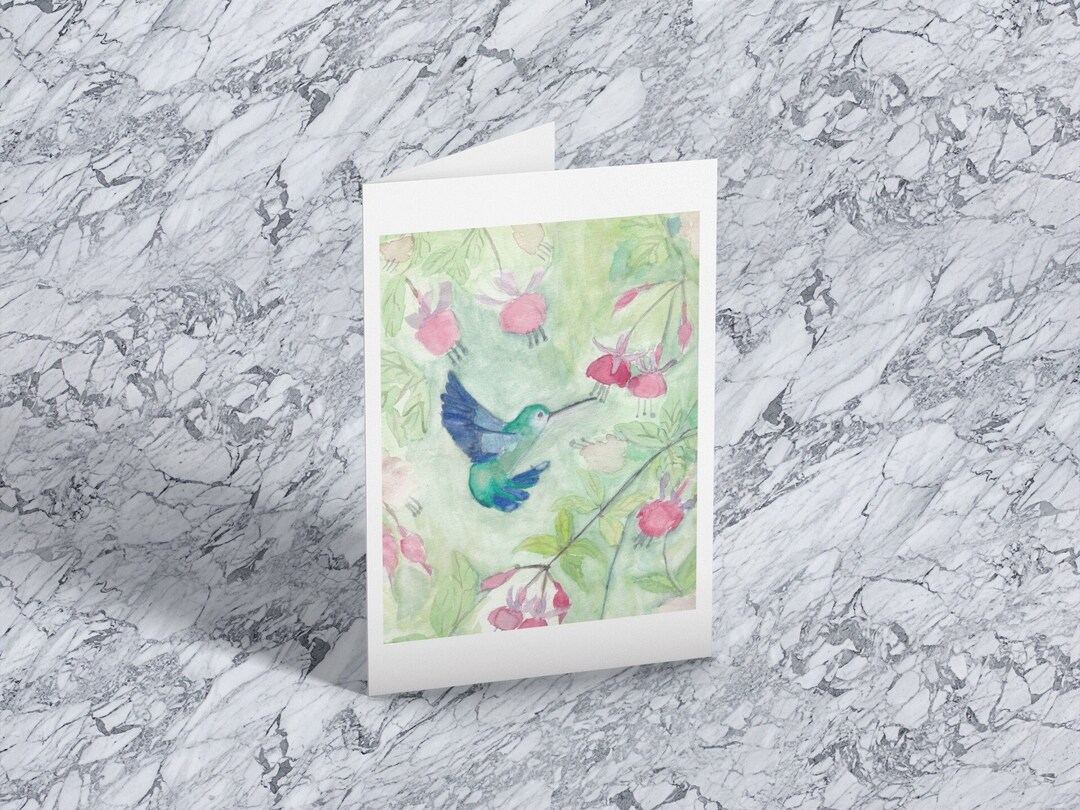Hummingbird Note Card, Hummingbird Blank Note Card, Hummingbird ...