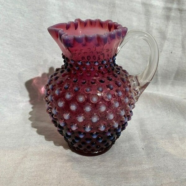 Fenton Plum Hobnail - Etsy