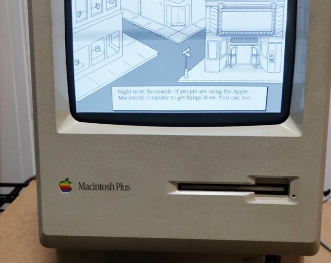 Vintage APPLE MAC PLUS Computer M0001A - Etsy