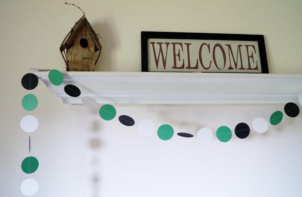 Green Party Decorations Paper Garland Saint Patricks Day | Etsy