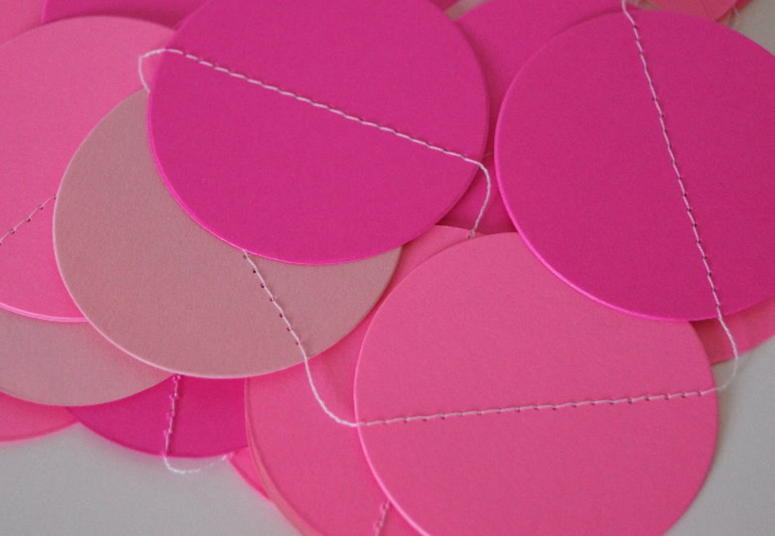 PINK Birthday Party Decorations Pink Paper Garland - Etsy