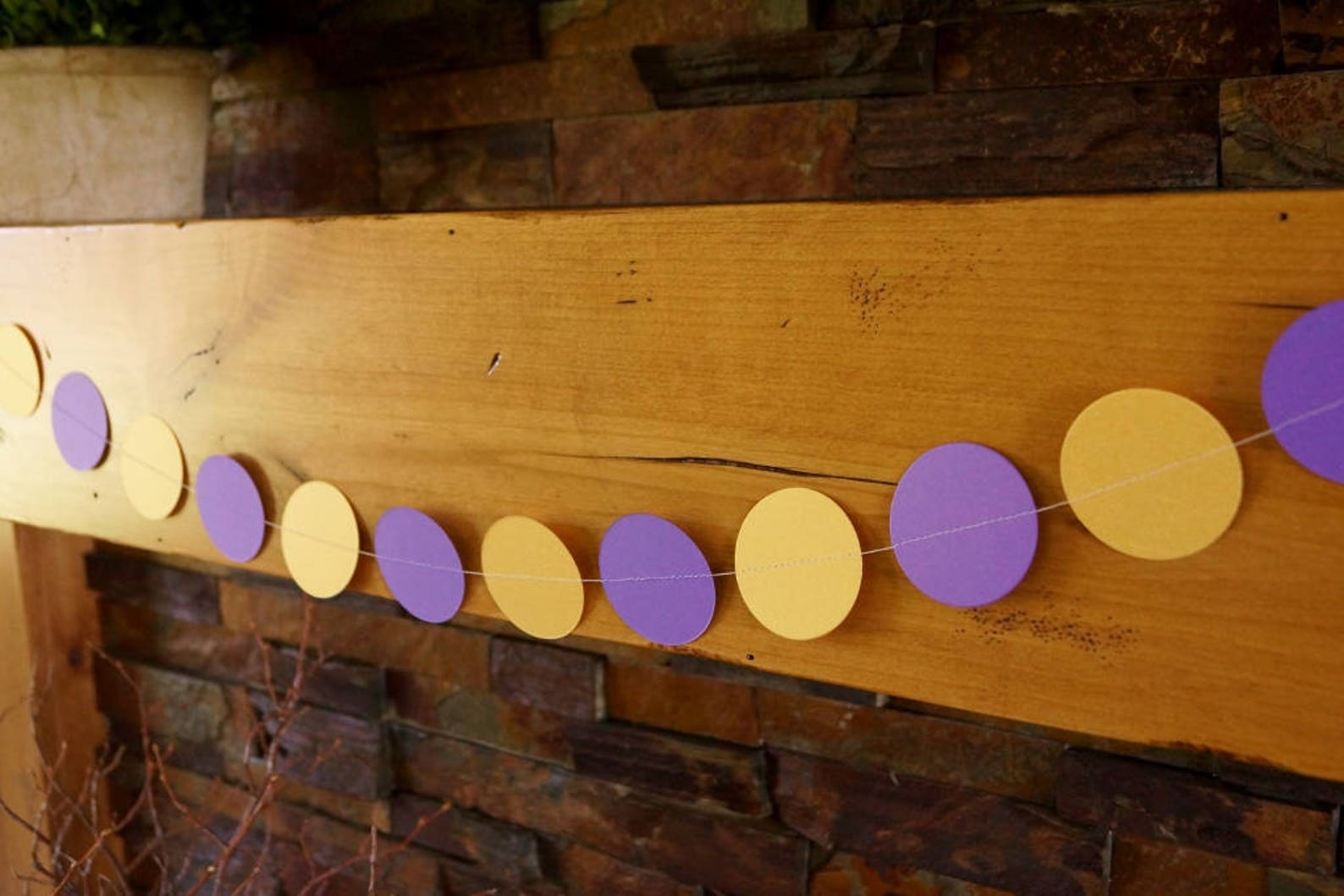 Purple and Gold shimmer Garland Graduation Decoration - Etsy