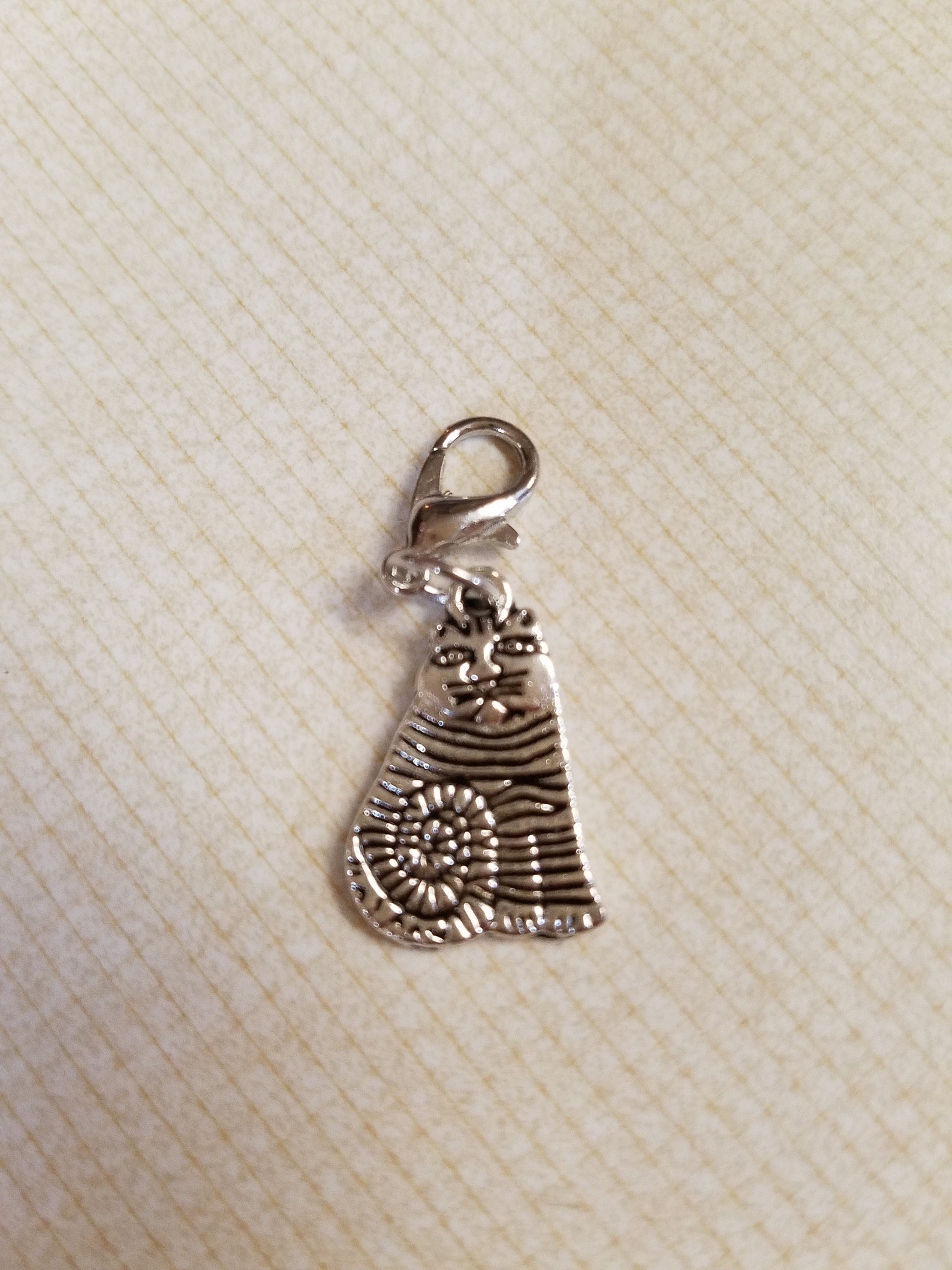 Pewter Stitch Marker/progress Keeper - Fat Cat - Etsy