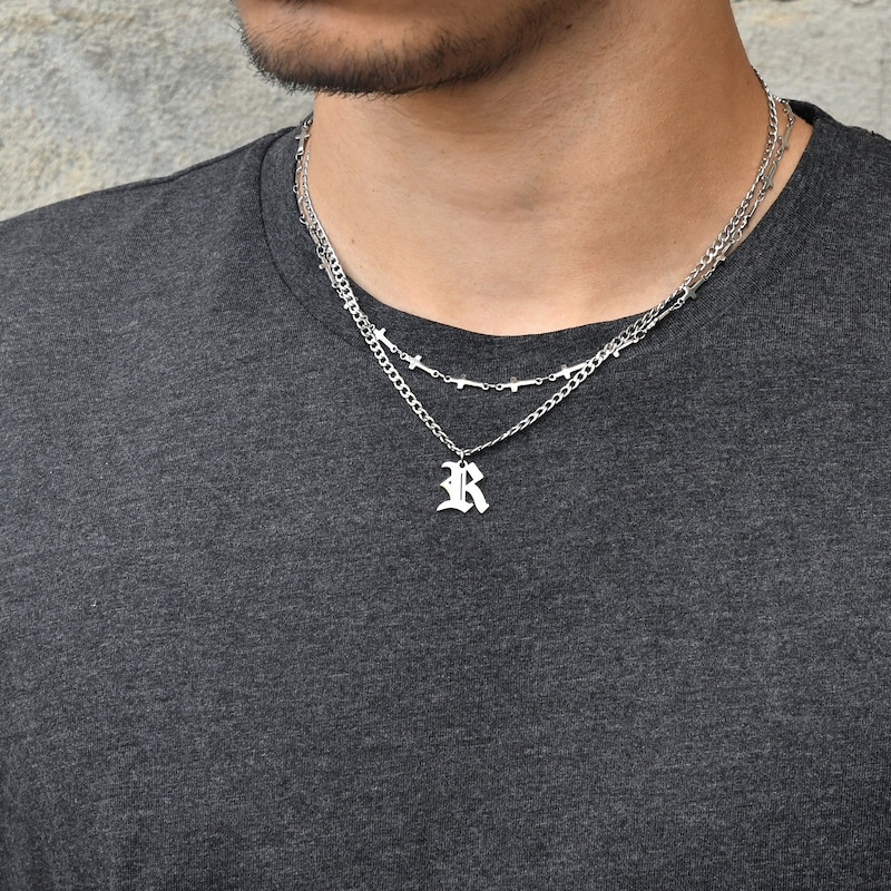 Mens Initial Chains - Etsy
