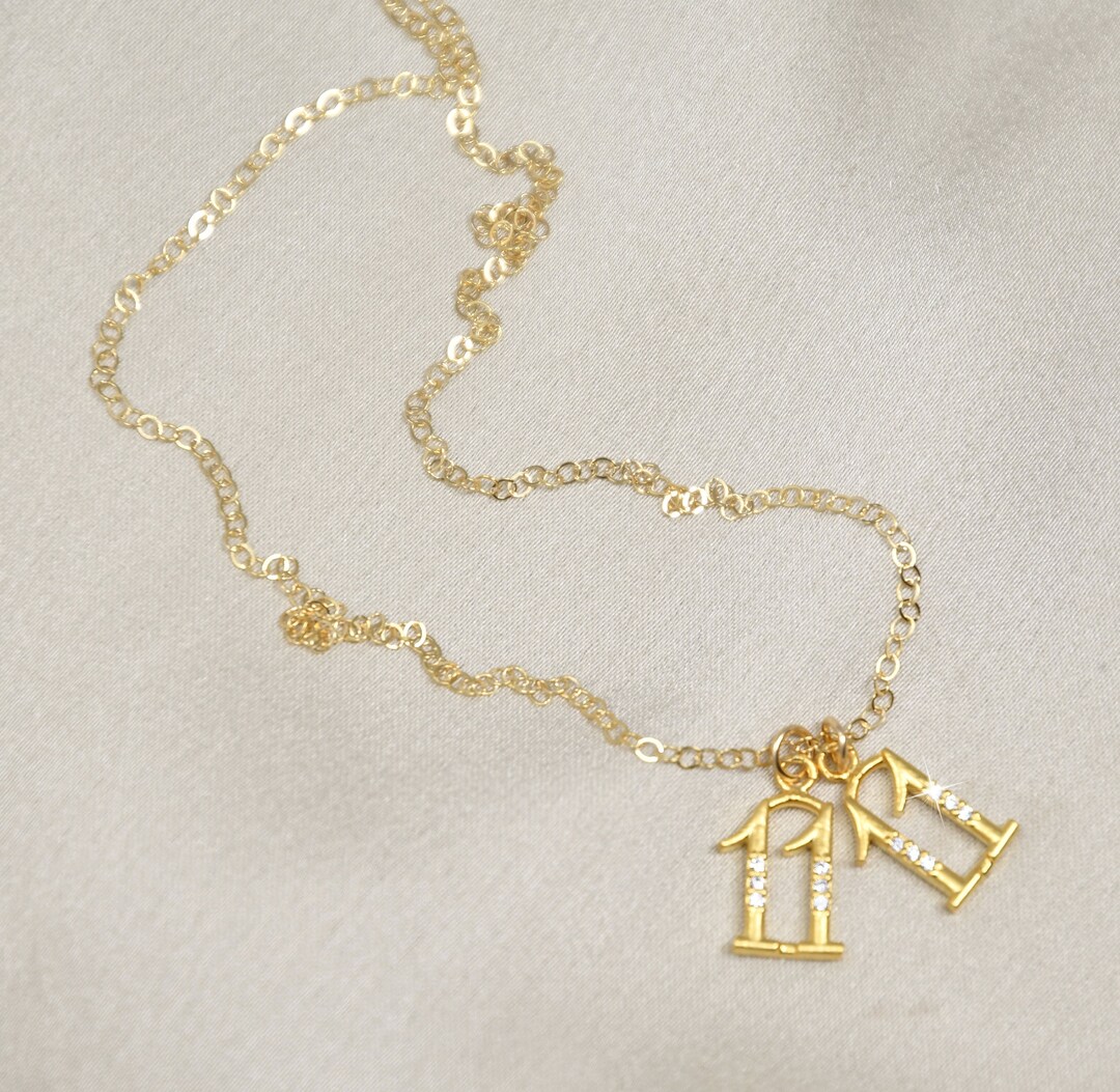 Numerology 11:11 Necklace 14K Gold Filled Chain - Etsy