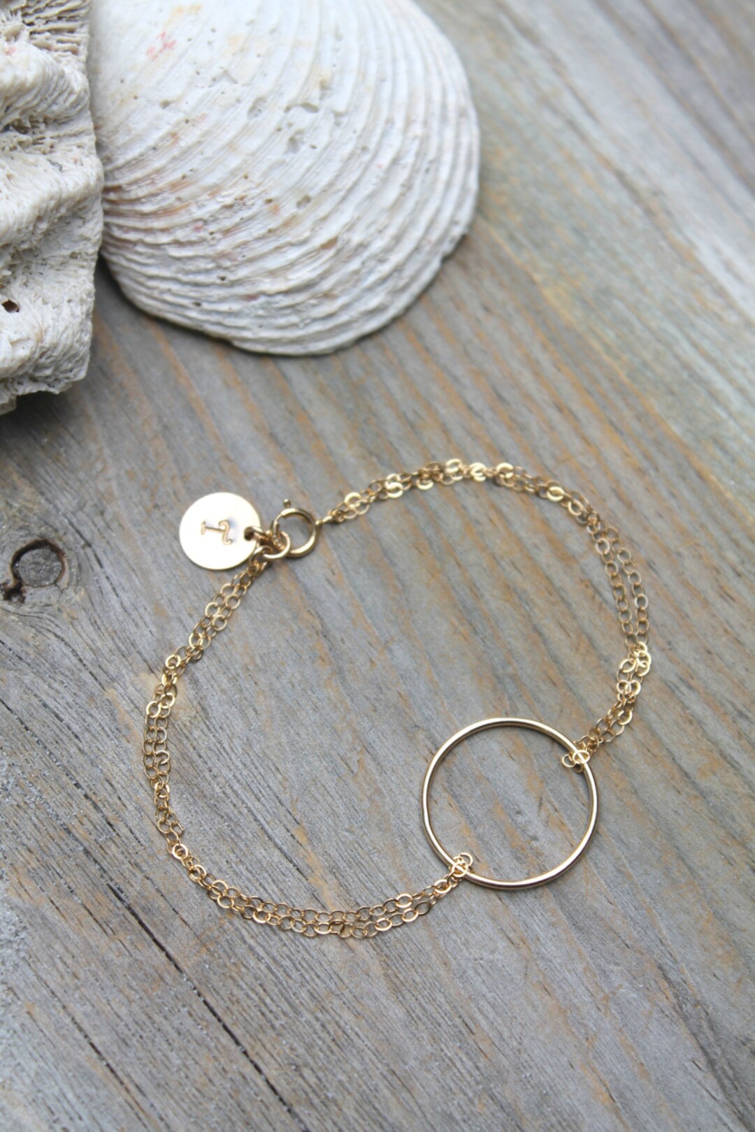 14k Gold Filled Eternity Ring Bracelet, Personalized Bracelet, Custom ...