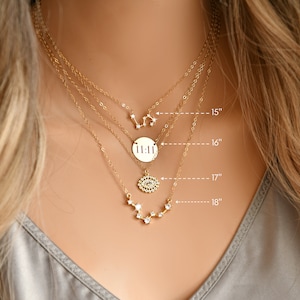 11:11 Number Necklace, All 14k Gold Filled, 925 Sterling Silver or 14k ...