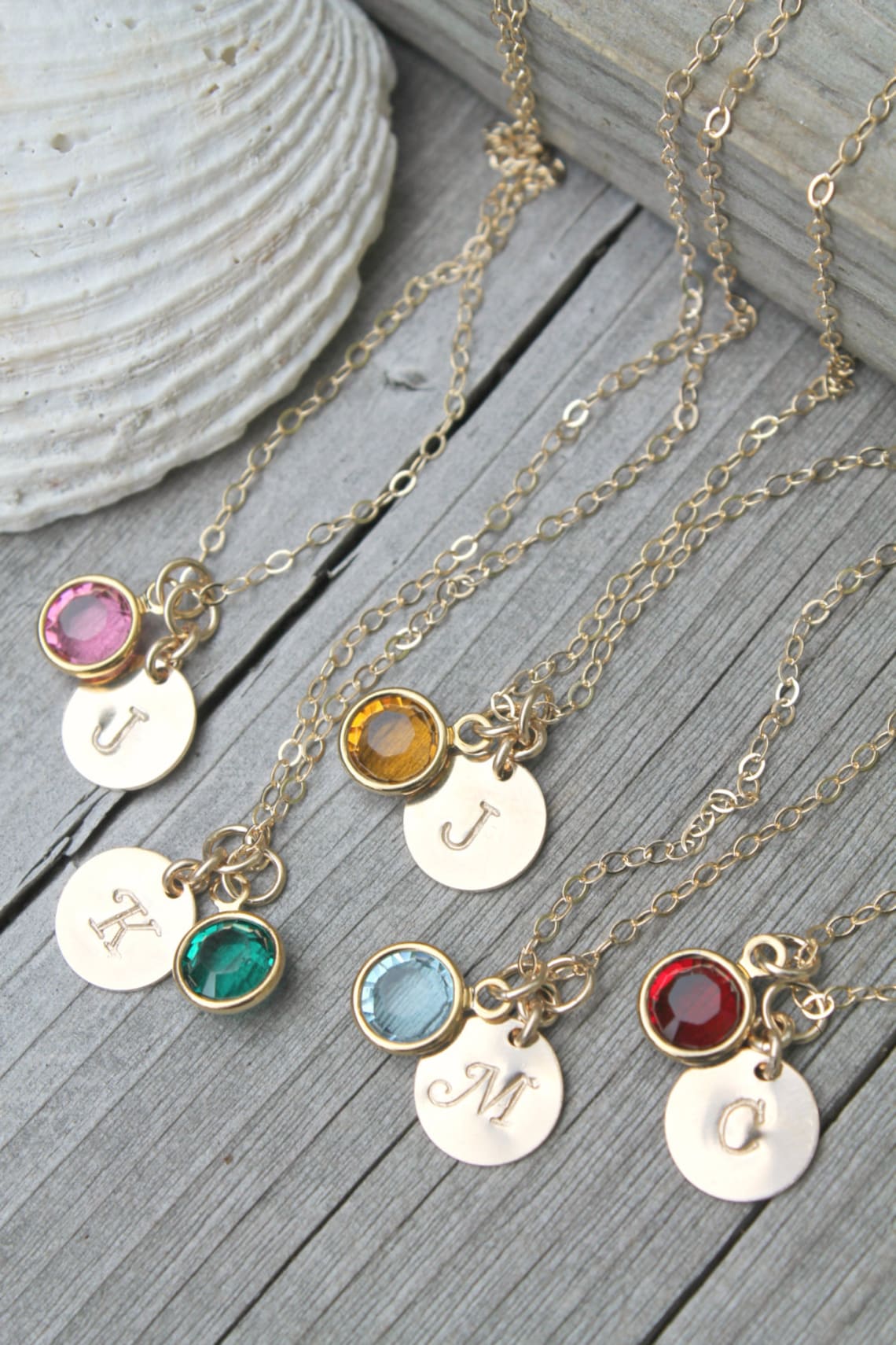 Personalized 14k Gold Filled Necklace With Custom Stamped - Etsy
