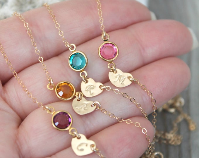 Child Necklace, Little Girl Necklace, 14k Gold Filled Personalized ...