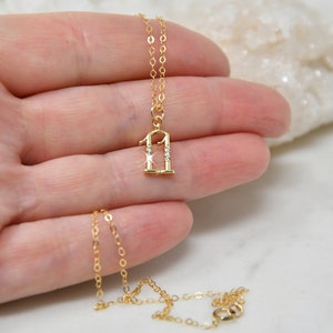 Numerology "11" Necklace, 14K Gold Filled Chain, Spiritual Symbol, Pavé ...