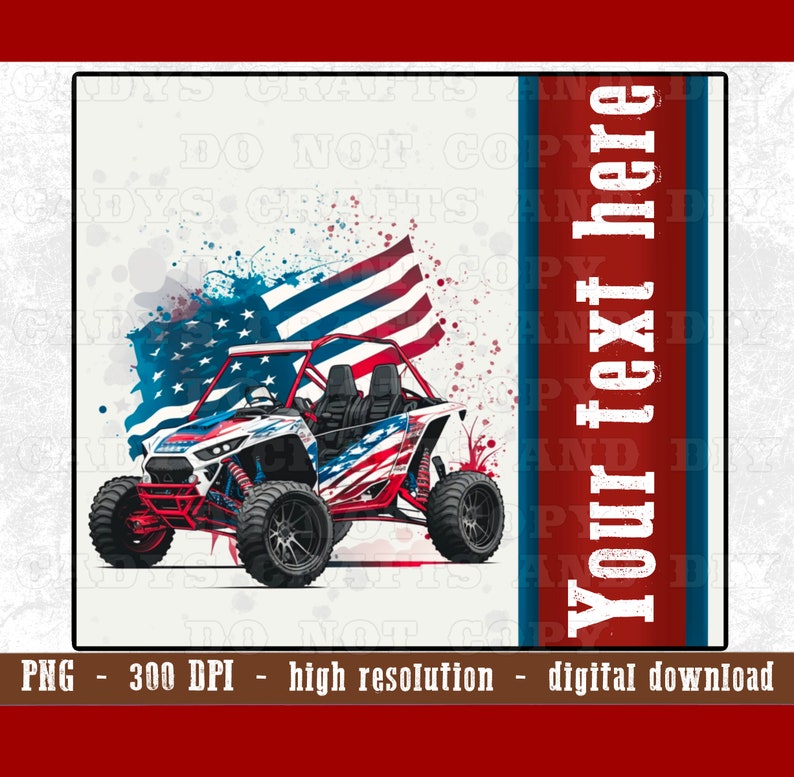American RZR Customizable Tumbler Wrap, Digital Design, Flag Polaris ...