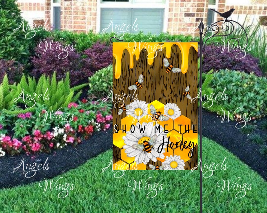 Honey Bee Garden Flag Design - Etsy