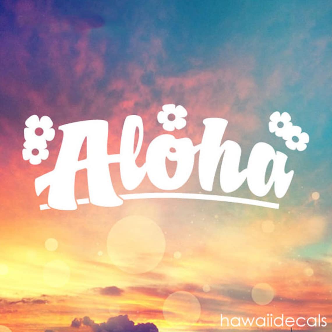 Aloha Decals Aloha Sticker Hawaii Plumeria Stickers Tumbler - Etsy