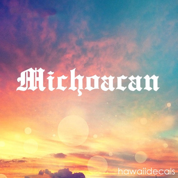 Michoacan Sticker Michoacan Decal Mexico Sticker | Etsy