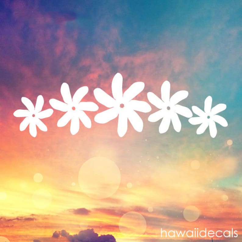 Tiare Lei Sticker Hawaii Sticker Stickers, Tumbler Cup Decals, Laptop ...