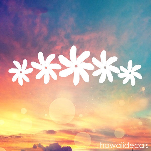 Tiare Lei Sticker Hawaii Sticker Stickers, Tumbler Cup Decals, Laptop ...