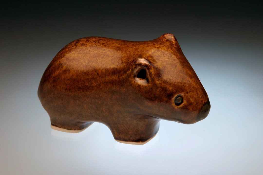Tasmanian, Australian Wombat. Ceramic Sculpture, Original Design ...
