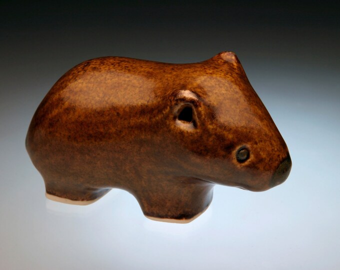 RESERVED FOR KATE. Tasmanian, Australian Wombat. Ceramic Sculpture ...