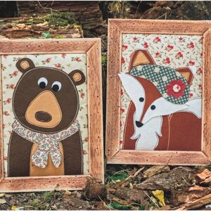 Pdf Sewing Pattern FABRIC Framework-stuffed Sewing Pattern, Bear and Fox Framework Pattern, Fall ...