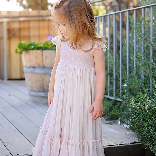 Little Girls Pink Dress - Etsy