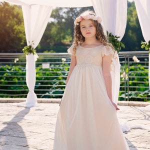 Lace Boho First Communion Dress Ivory Color - Etsy