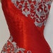 Red Satin Corset - Etsy