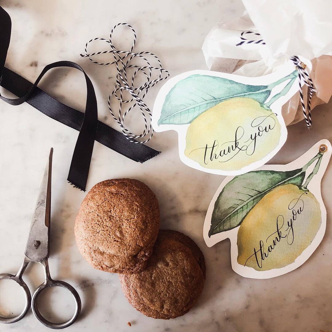 Lemon Gift Tags, Gift Tag, Card, Stationery, Tag, - Etsy