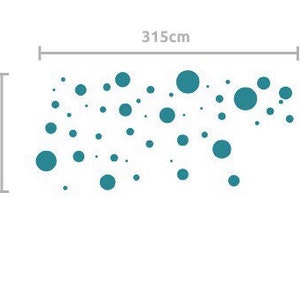 51 POLKA DOTS Vinyl Wall Stickers for a Variety of Rooms Including ...