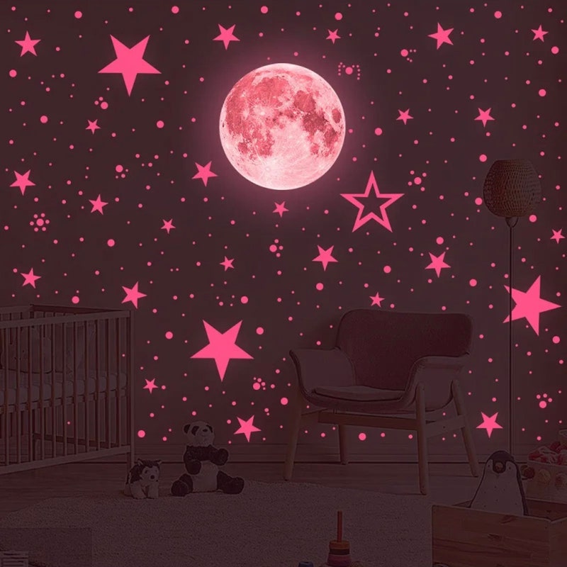 3d Moon Wall Stickers - Etsy