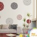 6 ABSTRACT FLOWERS Vinyl Wall Sticker - Etsy
