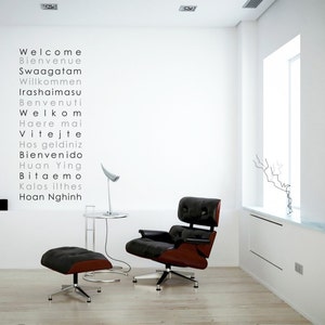 INTERNATIONAL WELCOME Greeting Decal | 15 Languages Welcome | Vinyl ...