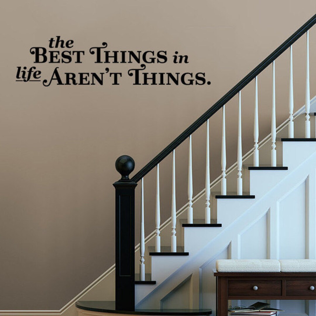 The BEST THINGS in Life Quote Wall Sticker 58 X 15cm / 23 X - Etsy