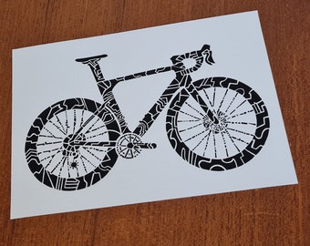 Track Bike Art Print. Fixie Wall Art A5 8.3 X - Etsy