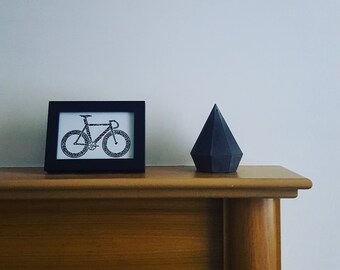 Track Bike Art Print. Fixie Wall Art A5 8.3 X | Etsy