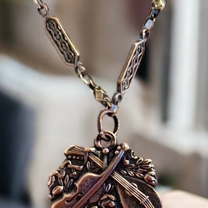 Rare Kabela Antiqued Copper Musical Charm Pendant With Vintage ...