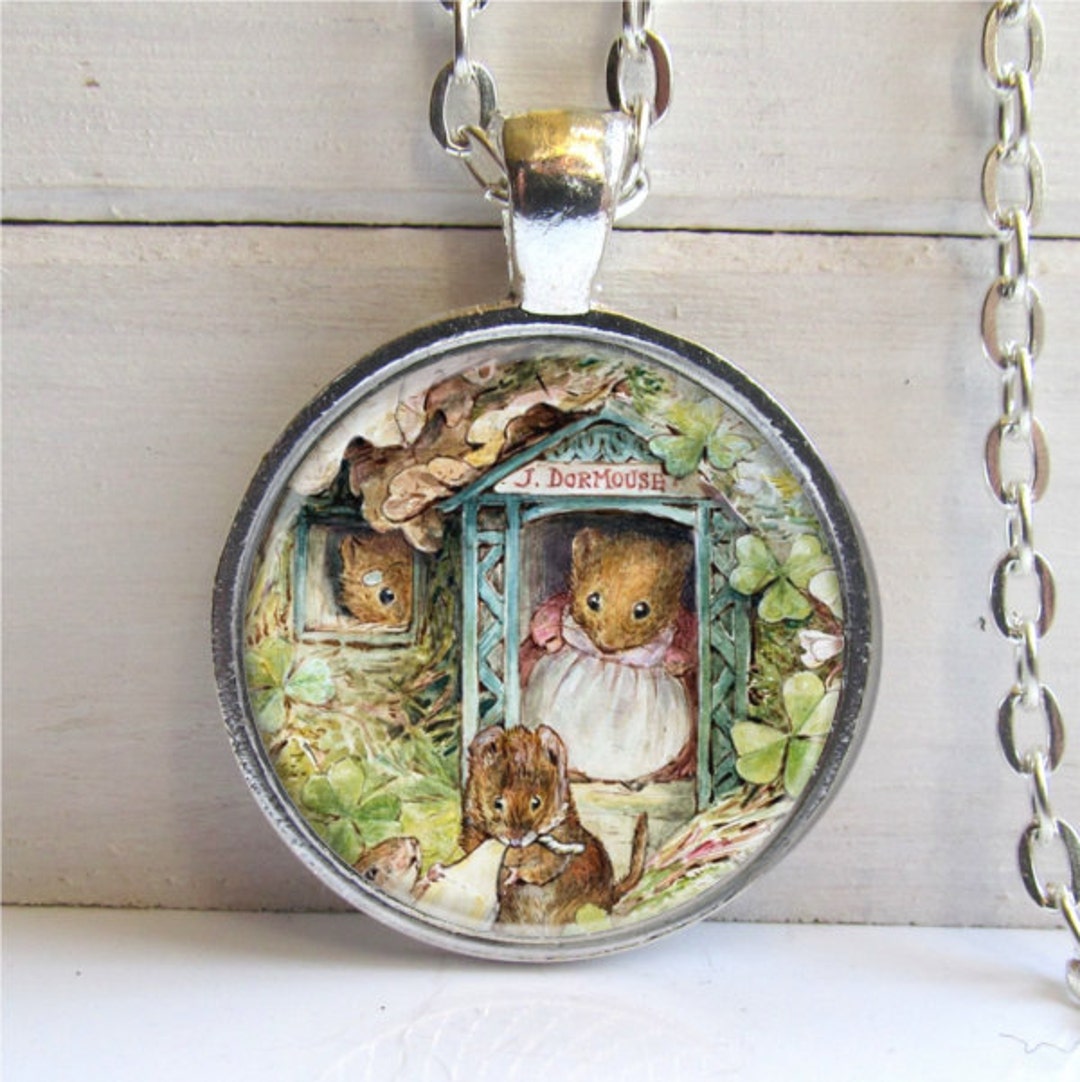Mouse Pendant, Whimsical Mice Pendant, Cute Mouse Necklace - Etsy