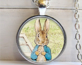 Peter Rabbit Pendant Bunny Family Pendant Bunny Necklace - Etsy