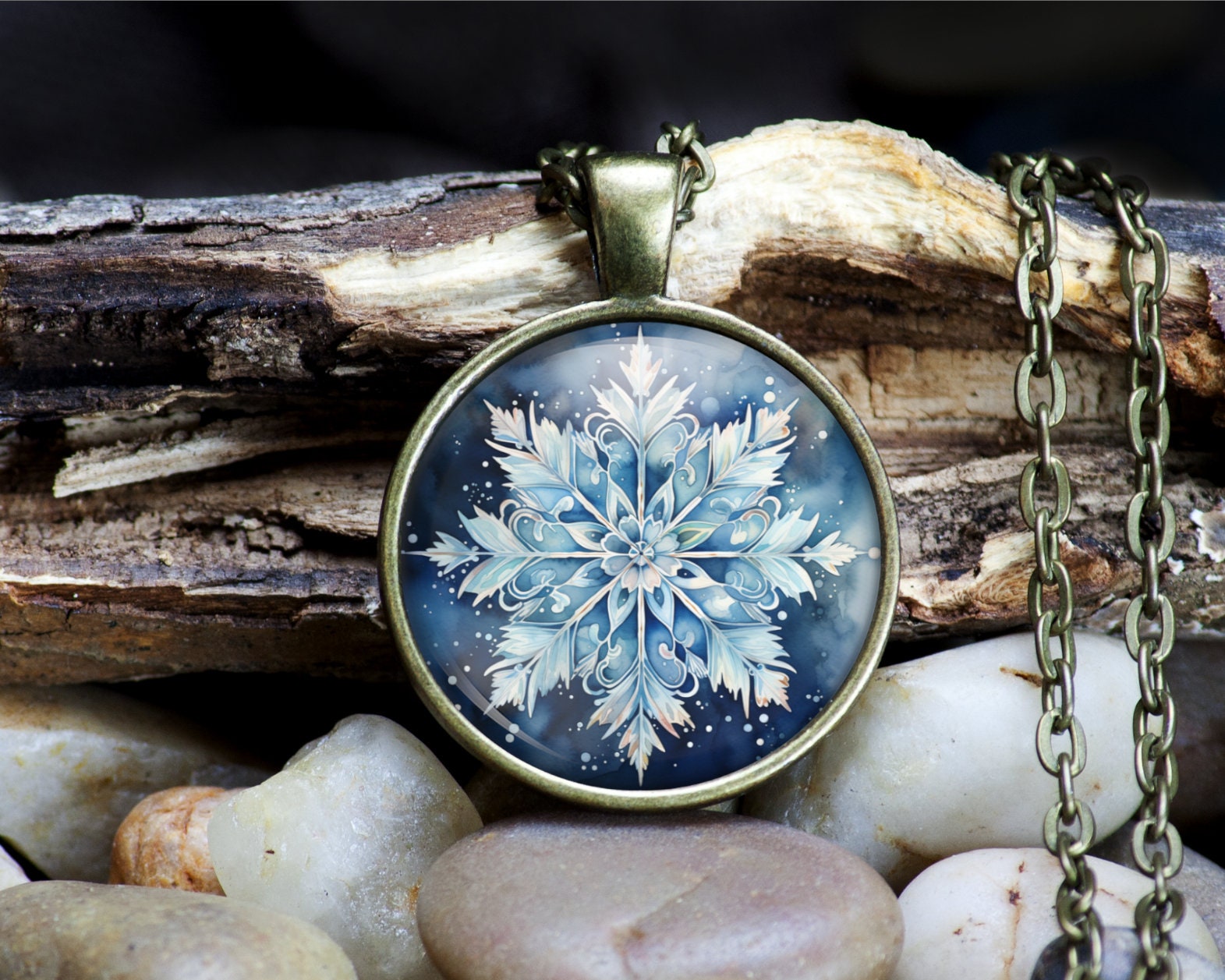 Snowflake Necklace, Silver Snowflake Jewelry - Etsy