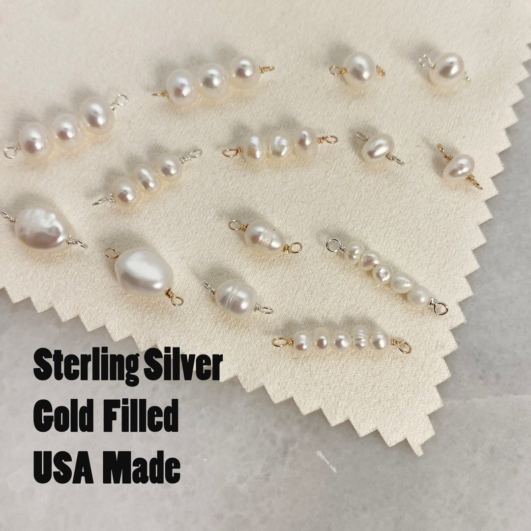 Necklace Bracelet Pearl Connectors-permanent Jewelry Charm Connectors ...