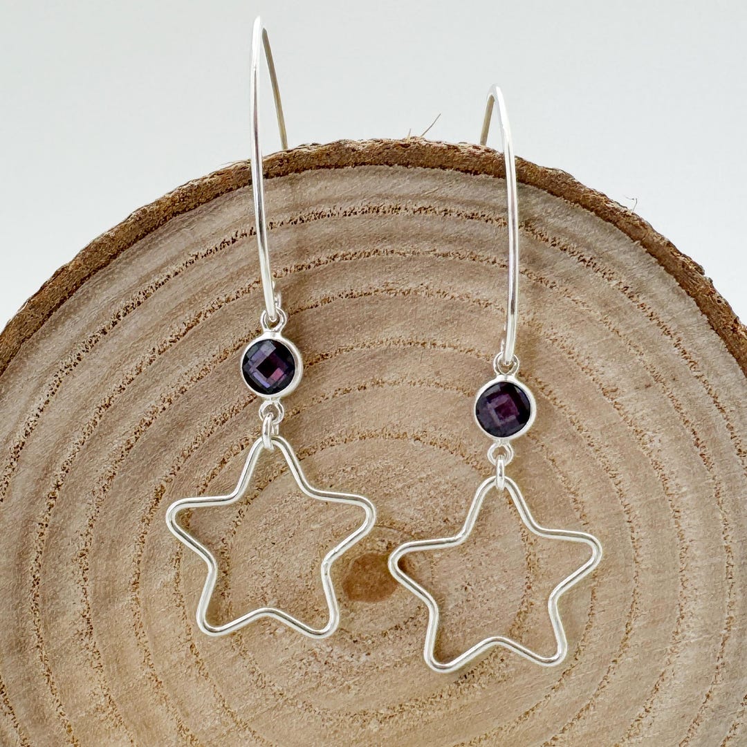 Personalized Marquise Style Fancy Ear Wires-star Charm and 4mm CZ ...