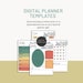 Digital Planner Templates-bold Desert Colored Floral - Etsy