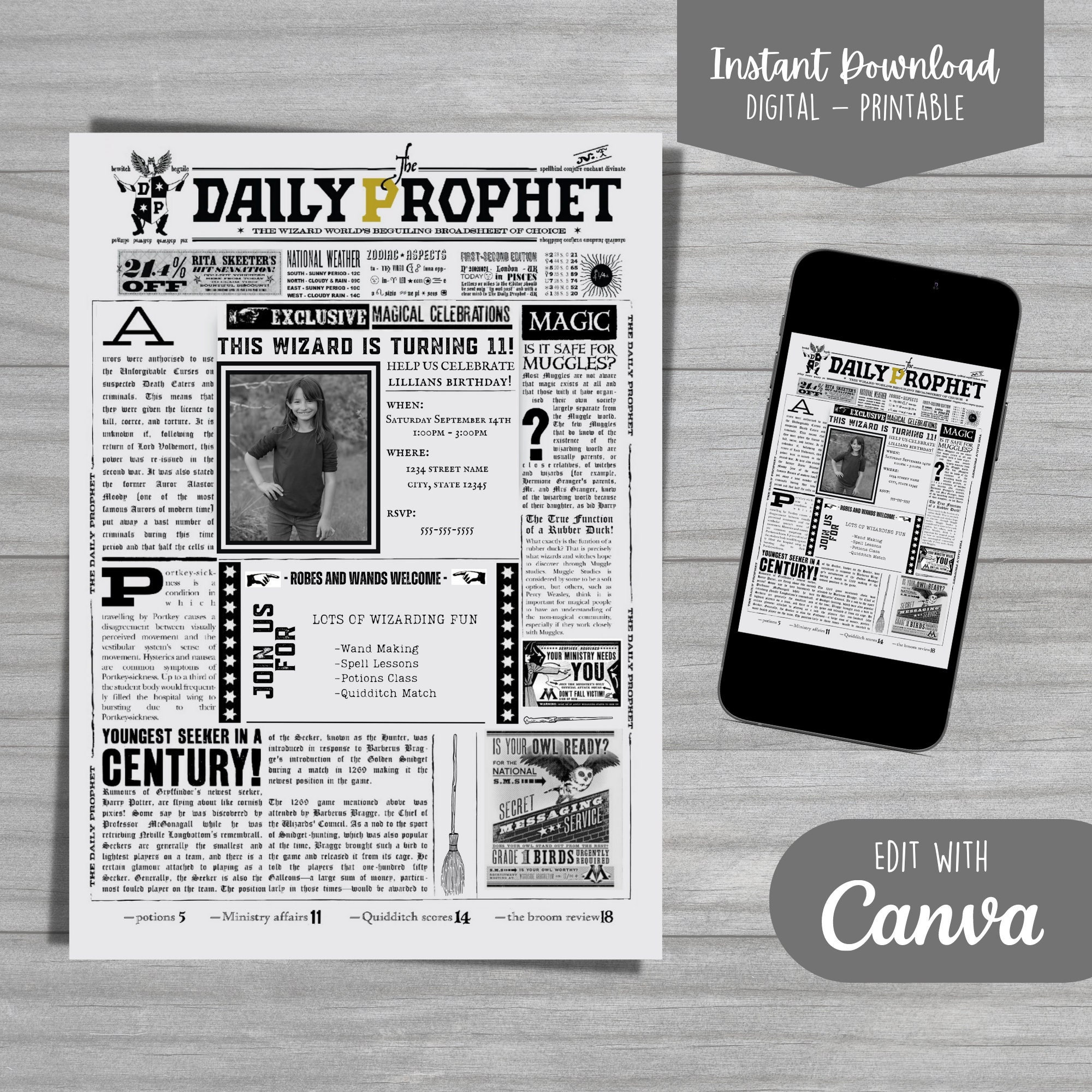The Daily Prophet Template